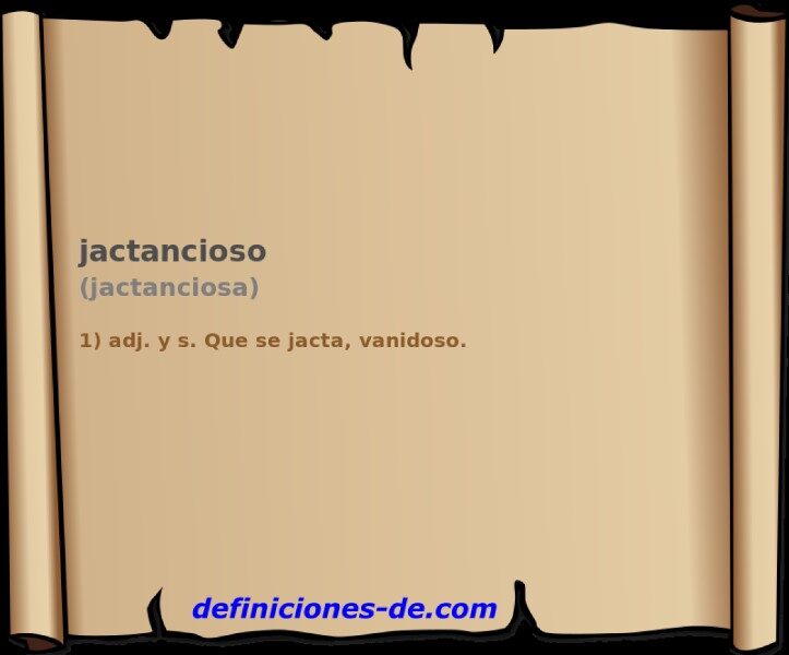 La jactanciosa definición de un término: Un viaje a través de la arrogancia