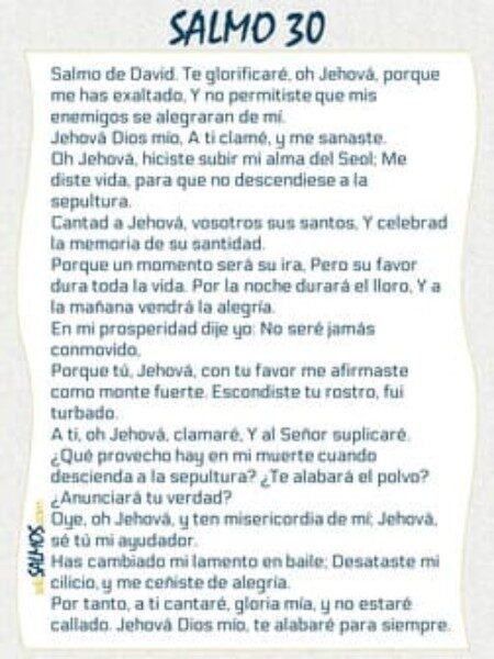 El Salmo 30: Un canto de gratitud y dependencia