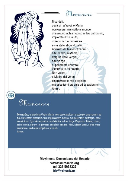 Il Memorare: una preghiera alla Vergine Maria di grande efficacia