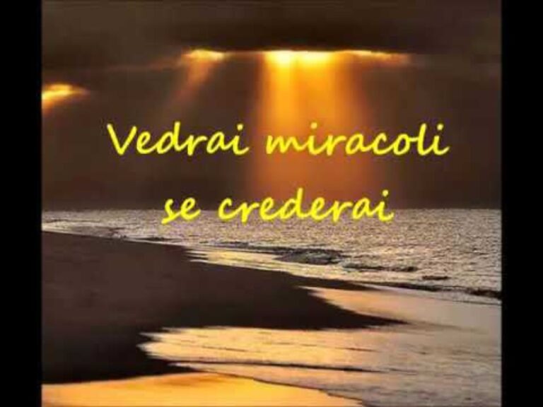 Vedrai Miracoli Testo: La Potenza della Fede e della Speranza