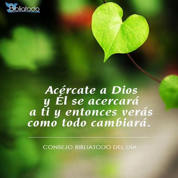 Acércate a Dios y Él se acercará a ti